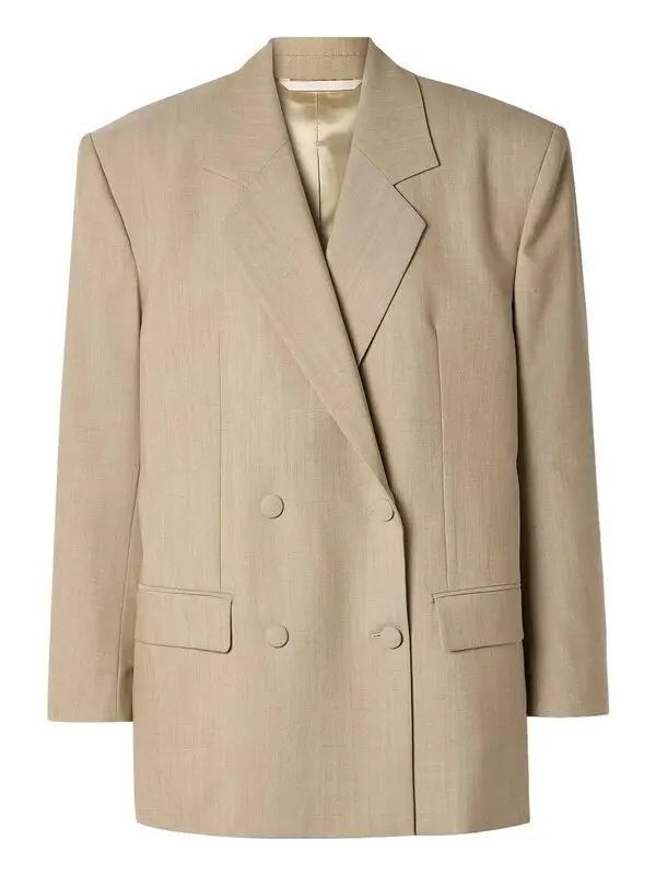 Givenchy Double-breasted Wool Blazer - Neutrals