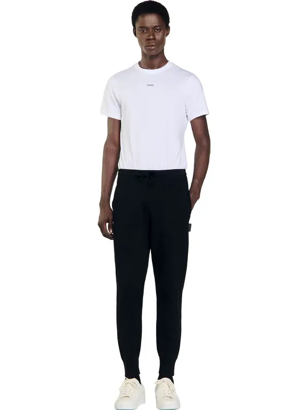 Sandro Knit Jogging Bottoms - Black