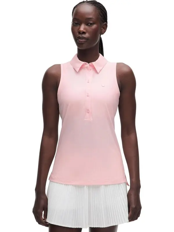 Lululemon Quick-dry Sleeveless Polo Shirt - Pink Pearl