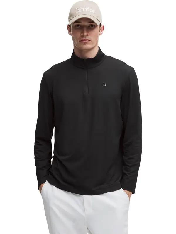 Lululemon Logo Sport Long-sleeve Half Zip - Black