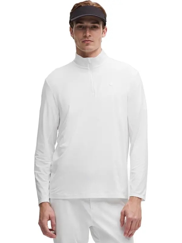 Lululemon Logo Sport Long-sleeve Half Zip - White