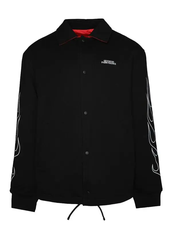 Givenchy Graphic Print Coach Jacket - Black