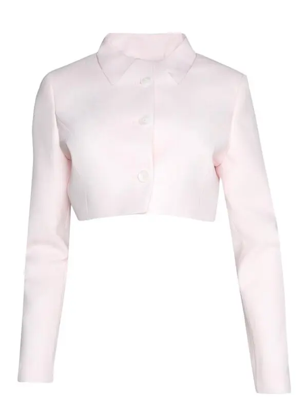 Coperni Trompe L'oeil Tailored Jacket - White And Pink