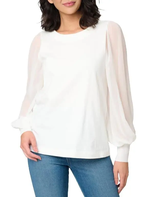 GIBSONLOOK Long Sleeve Top - Ivory