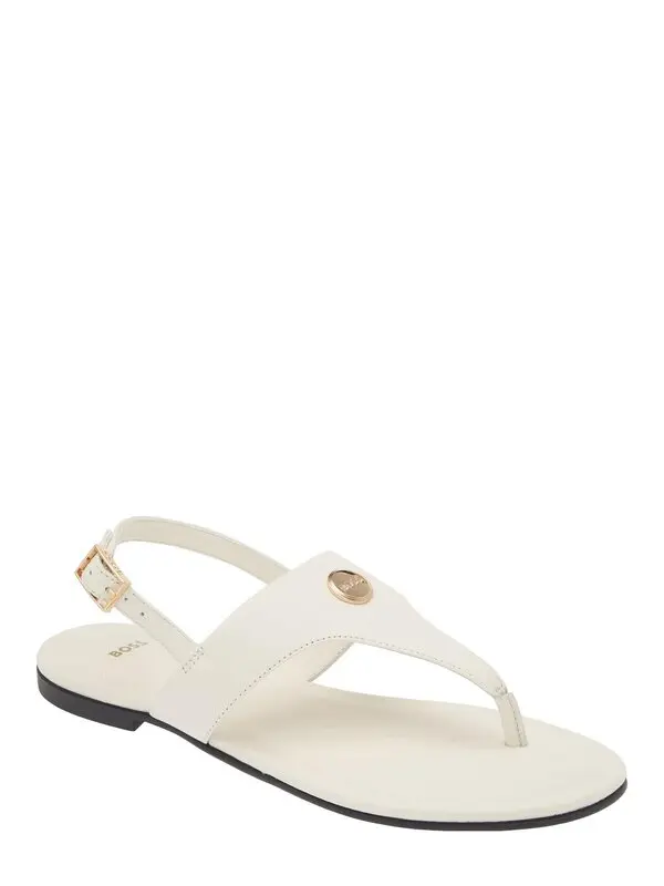 BOSS Millie Slingback Sandal - Open White