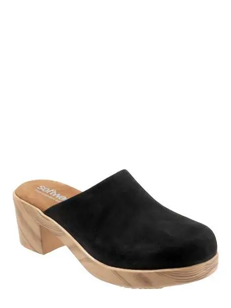 Softwalk Felida Platform Mule - Black Oil