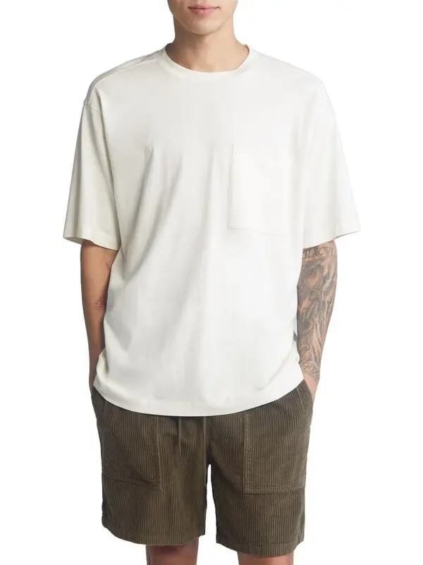 Bp. Washed Oversize Pocket T-shirt - Ivory Egret