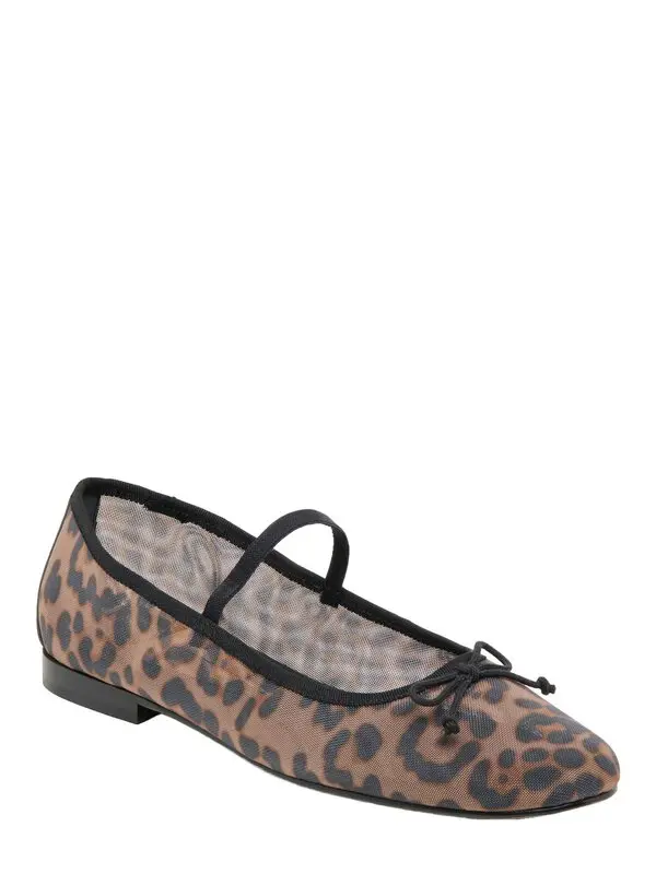 Dolce Vita Cadel Mary Jane Flat - Dark Leopard Mesh
