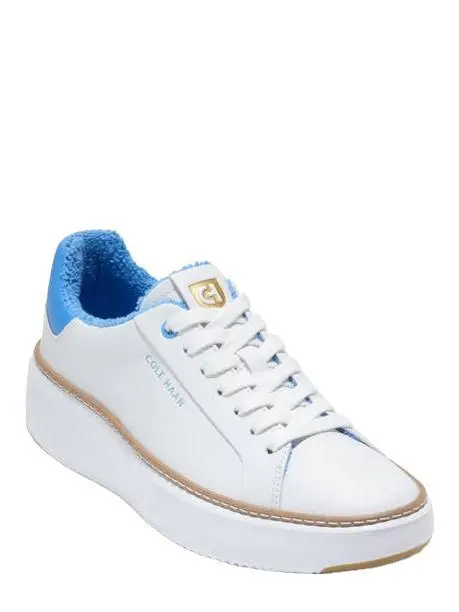 Cole Haan Grandpro Topspin Platform Sneakers - White/marina