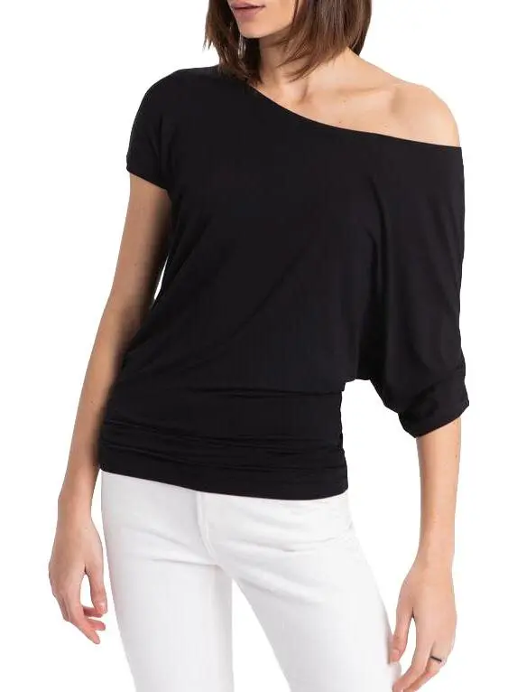 MARCELLA Elena One-shoulder Top - Black