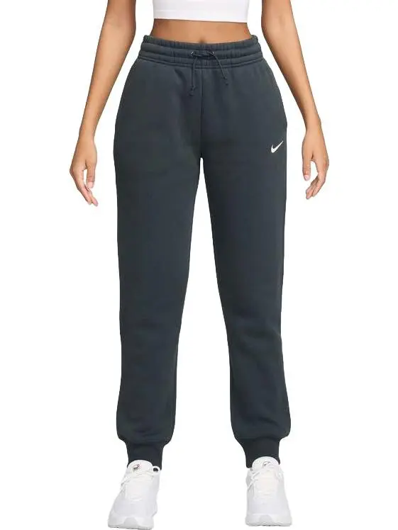 Nike Phoenix Fleece Mid-rise Joggers - 390 Seawd/sail