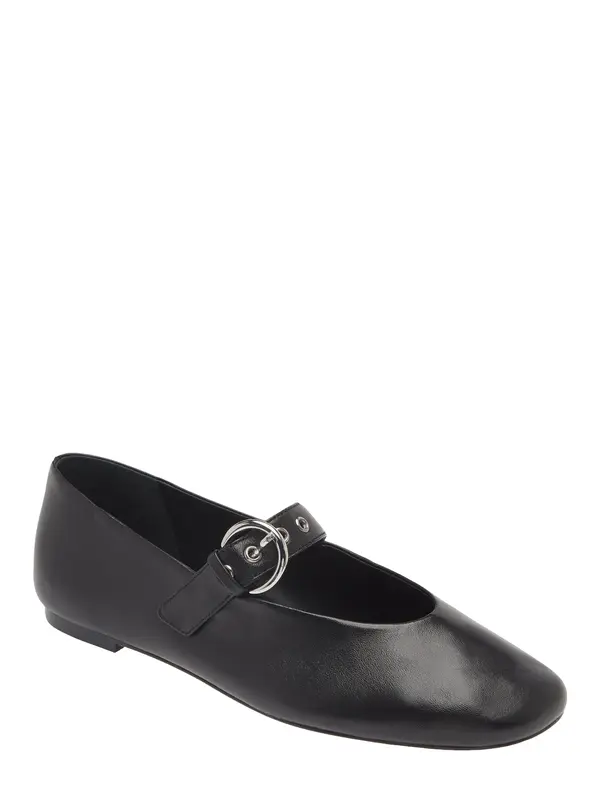 REFORMATION Bethany Ballet Flat - Black
