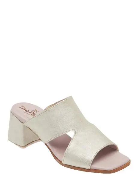 The Flexx Femie Suede Slide Sandal - Platino
