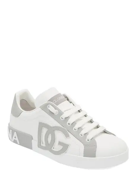 Dolce & Gabbana Portofino Calfskin Sneakers - Bianco/bianco