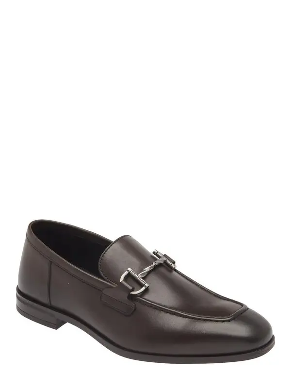 STUART WEITZMAN Simon Twistbit Loafer - Dark Brown