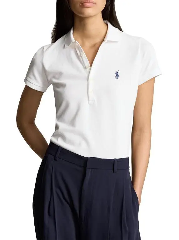 Polo Ralph Lauren Julie Piqué Polo - White