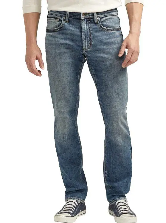 SILVER JEANS CO. Konrad Slim Straight Leg Jeans - Indigo