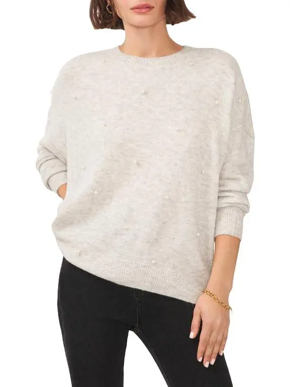 Chaus Pearly Baubles Crewneck Sweater - Jazz Club
