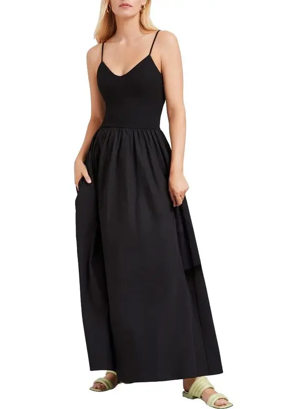 MARCELLA Tally Maxi Sundress - Black