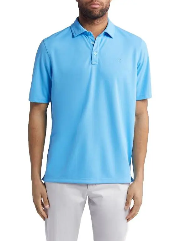 Johnston & Murphy Xc4® Cool Degree Performance Golf Polo - Light Blue