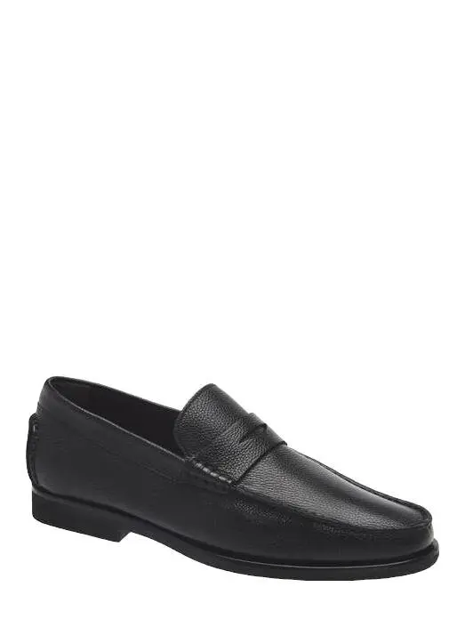 Santoni Ikangia Penny Loafer - Black