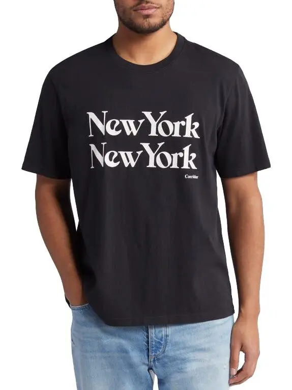 CORRIDOR New York New York Graphic T-shirt - Black