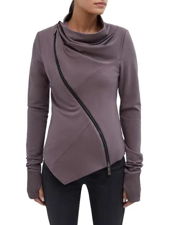 MARCELLA Hoyt French Terry Jacket - Anthracite