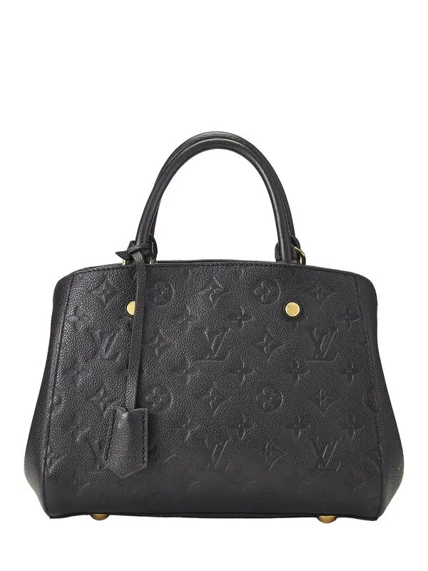 LOUIS VUITTON Monogram Empreinte Montaigne Bag - Black