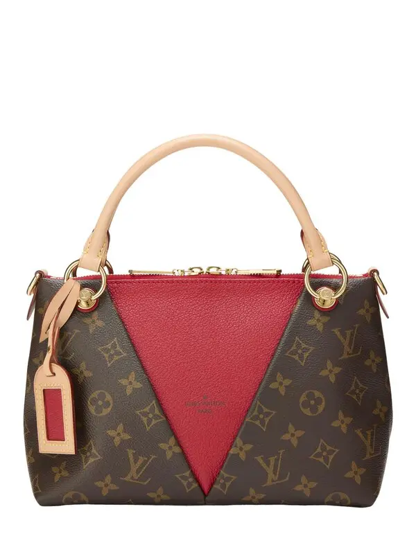 LOUIS VUITTON Monogram Canvas V Tote - Red