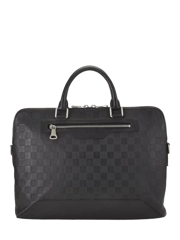 LOUIS VUITTON Damier Infini Avenue Briefcase - Black