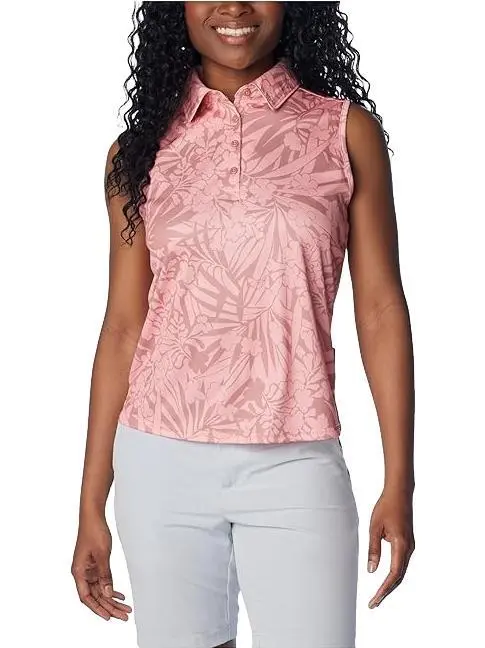 Columbia Super Tidal Tee Sl Polo - Pink