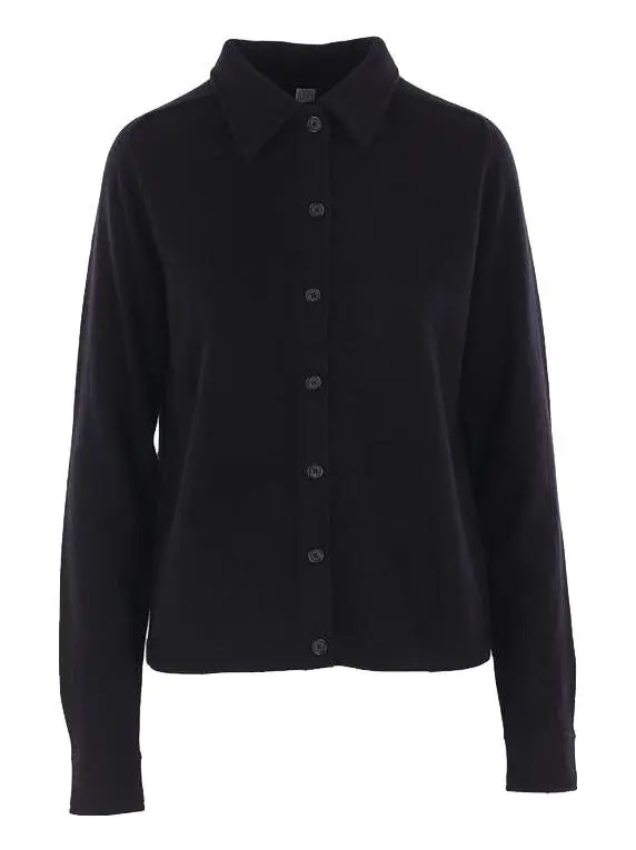 TOTÊME Cashmere Knit Cardigan - Black