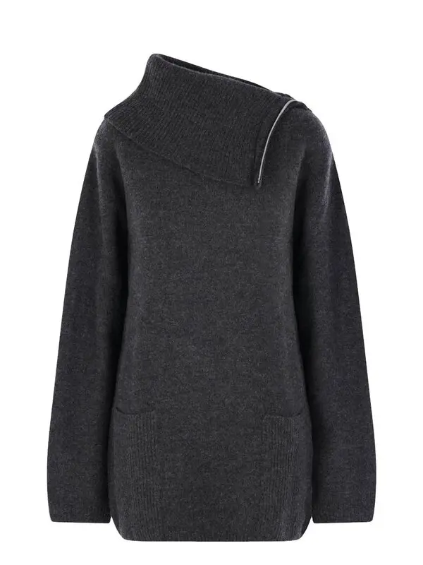 Yohji Yamamoto Wool Knit Sweater - Grey