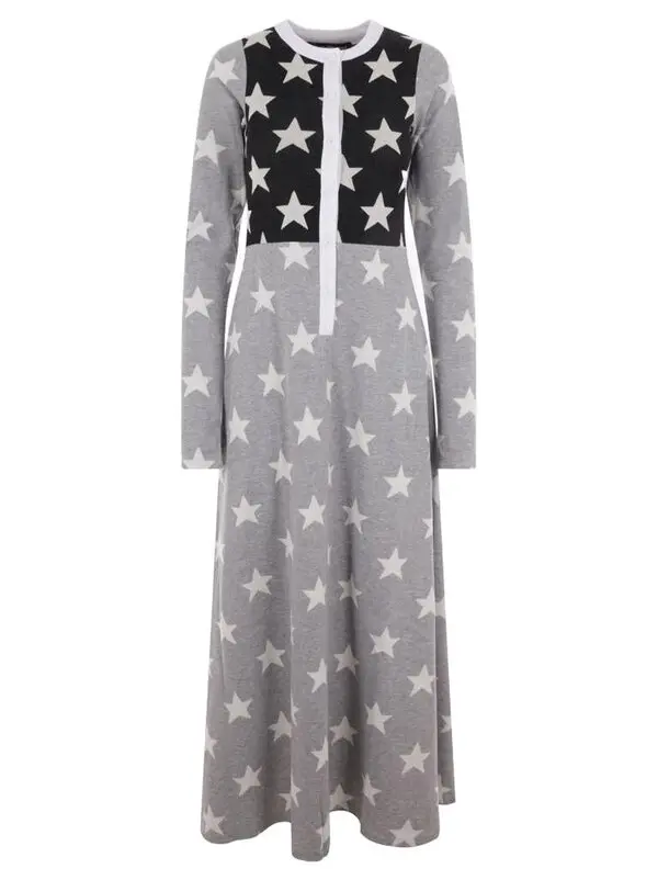 REWARD IF FOUND Star Motif Jersey Dress - Starmix