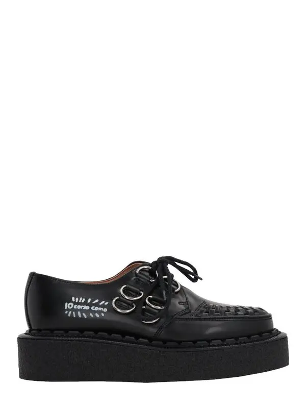 GEORGE COX X 10 CORSO COMO Leather Creepers - Black