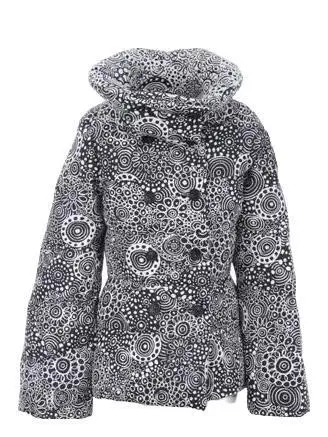 10 CORSO COMO Graphic Print Down Jacket - Black