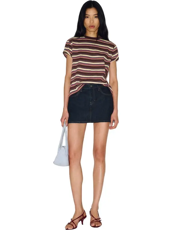 REFORMATION Hazel Denim Mini Skirt - Blue