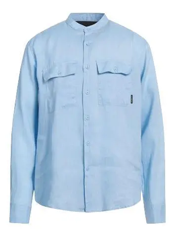 John Richmond Shirt Size Linen - Blue