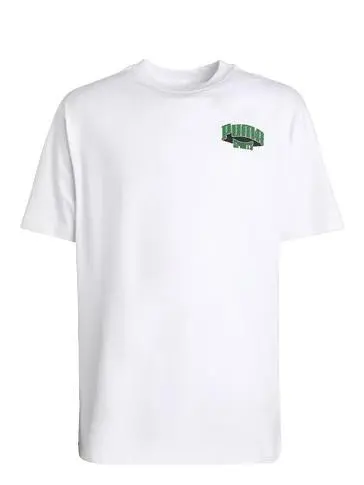 PUMA Team For The Fanbase Graphic Tee T-shirt Size Cotton - White