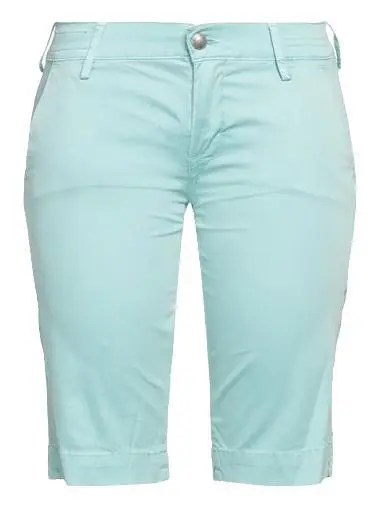 JACOB COHЁN Bermuda Shorts In Cotton And Elastane - Blue