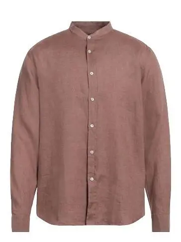 LIU •JO MAN Shirt Size Linen - Brown