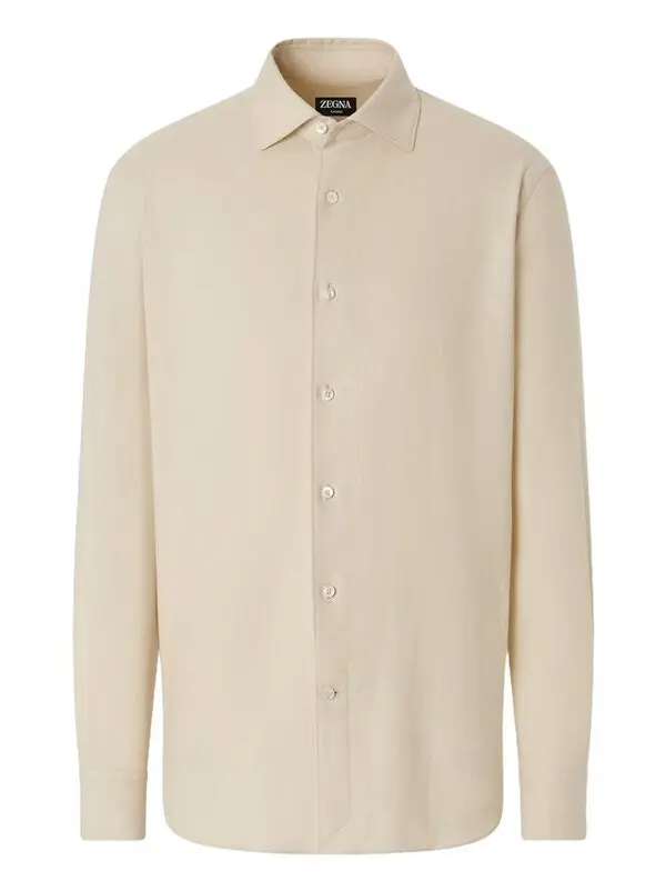 Zegna Cashco Shirt - Beige