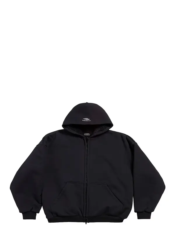 Balenciaga Terry Tech Ski Jacket - Black