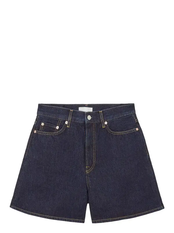 Cos High-rise Denim Shorts - Indigo