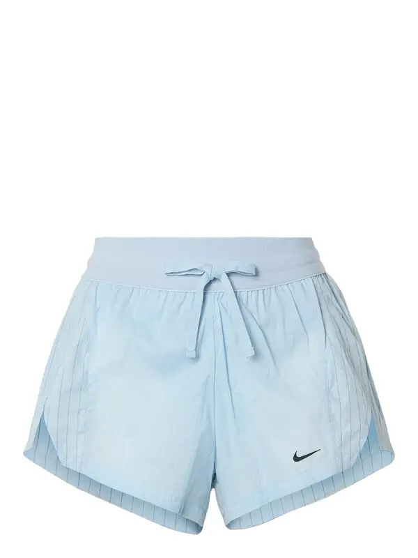 Nike Division Pinstriped Crinkled-shell Shorts - Blue