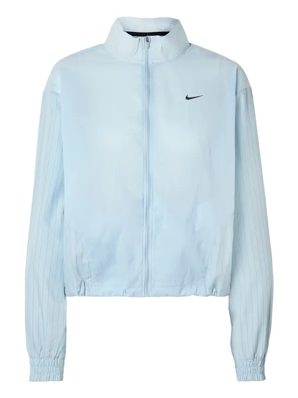 Nike Division Pinstriped Crinkled-shell Jacket - Blue