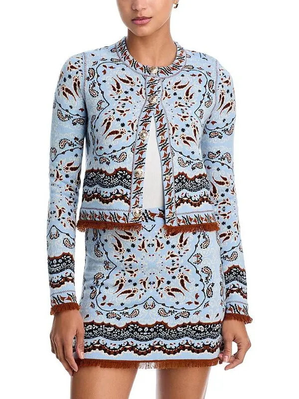 Cara Cara Livi Knit Jacket - Paisley Scarf