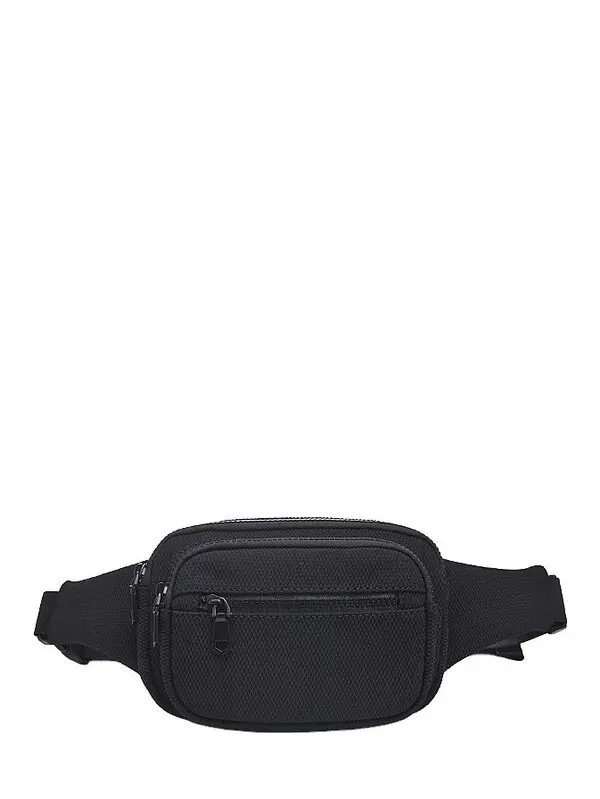 SOL AND SELENE Hip Hugger Mesh Belt Bag - Black