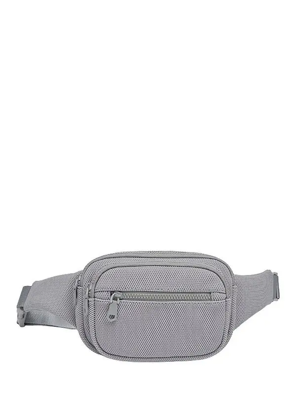 SOL AND SELENE Hip Hugger Mesh Belt Bag - Grey