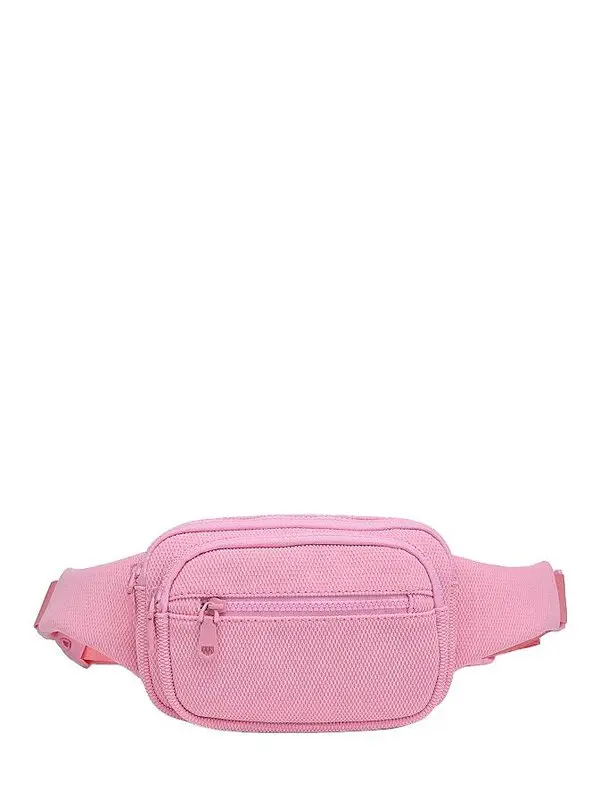 SOL AND SELENE Hip Hugger Mesh Belt Bag - Rose